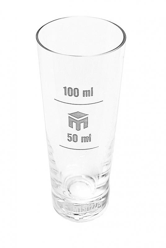 Pahar din sticla gradat 50/100ml | Rafturi Vin